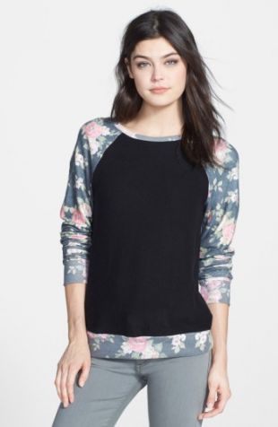 nordstrom - Wildfox Rose Sleeve Pullover | Nordstrom