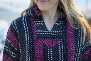 Baja Hoodie Drug Rug Hippie Sweatshirt Pullover Poncho Jacket S 3XL ...