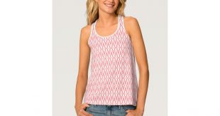 Zazzle - Pink Diamond Pattern Tank Top