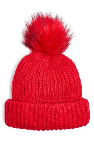 Topshop - Red Beanie