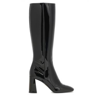 Prada - Bottes en cuir verni