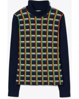 Tory Sport - Grid Check Sweater