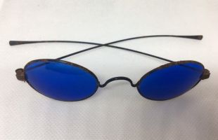 Vintage Pair of Spectacles/Glasses Blue Lenses