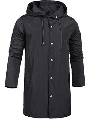 zegolo - ZEGOLO Men's Raincoats Waterproof Jacket Business Windbreaker ...