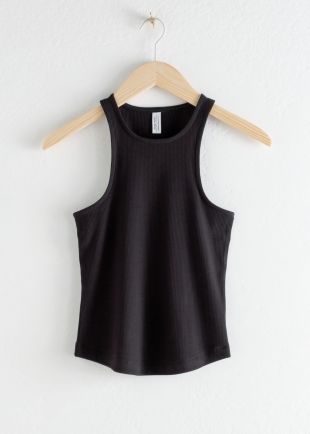 & Other Stories - Fitted Racer Back Ribbed Tank Top