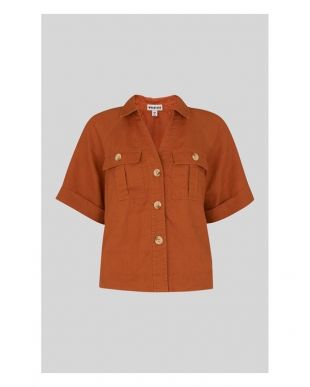 Whistles - Rust Pocket Shirt