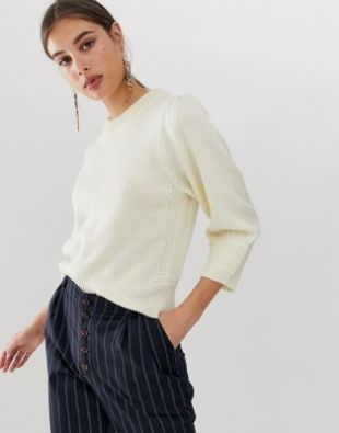 ASOS DESIGN - ASOS DESIGN sweater with puff sleeve