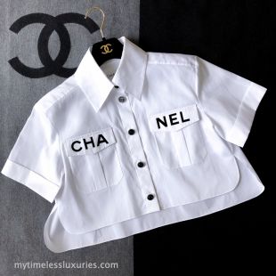 Chanel - Cropped Logo Shirt
