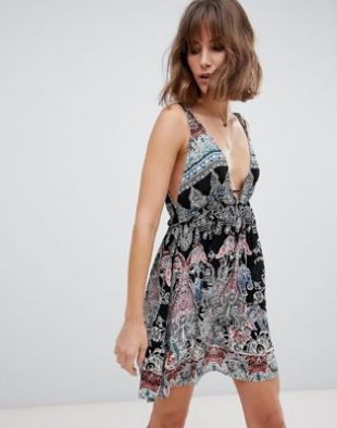 Free People - Printed Mini Dress