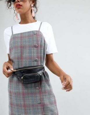 Asos - Black Croc Bum Bag