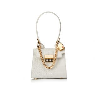 playnomore - White Leather Croc Bag