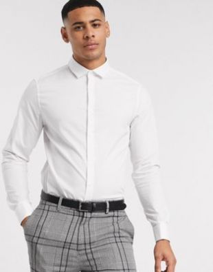 ASOS DESIGN - Stretch Slim Formal Work Shirt