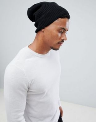 ASOS DESIGN - ASOS DESIGN - Bonnet ample - Noir | ASOS