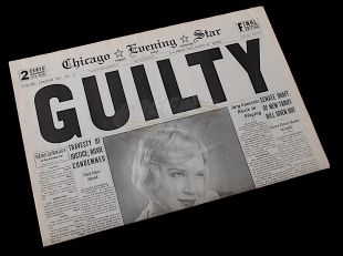 Chicago / Roxie Hart's "Guilty" Verdict Newspaper