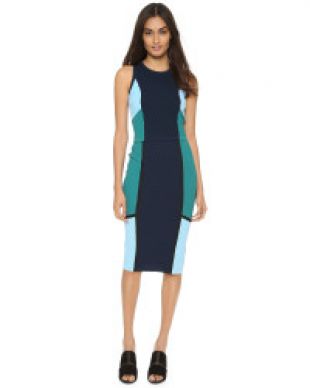 Jonathan Simkhai - Jonathan Simkhai Blue Colorblock Crop Top - Navy/teal