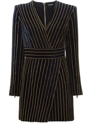 Balmain - BALMAIN robe à ornements