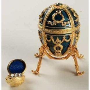 Faberge Faberge Egg with Box, Collectible - Faberge Egg, Porcelain/Bone ...