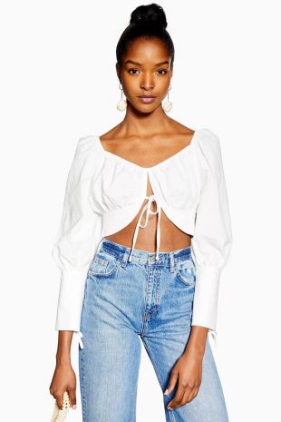 Topshop - Prairie Style Crop Top