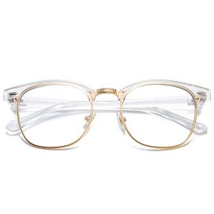 sojos - SOJOS Semi Rimless Blue Light Blocking Glasses Half Horn Rimmed ...