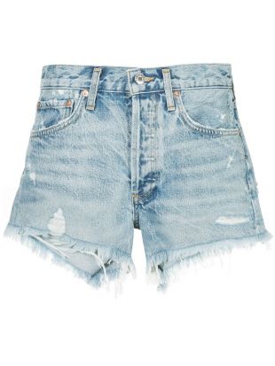 agolde - Dis­tressed Den­im Shorts
