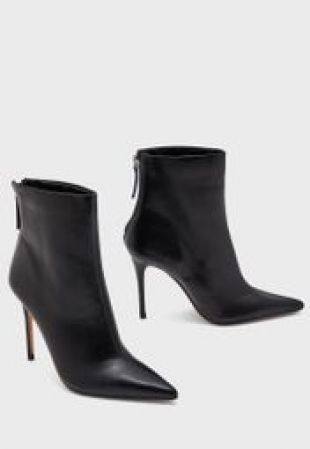 Topshop - Point Toe Boot Black