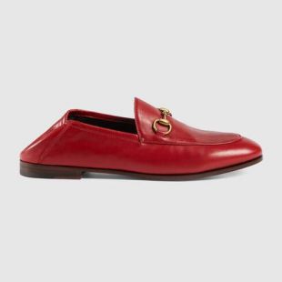Gucci - Leather Horsebit Loafer Red
