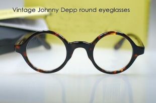 Unbranded - 42mm Round Retro Vintage Depp designer eyeglass frame ...