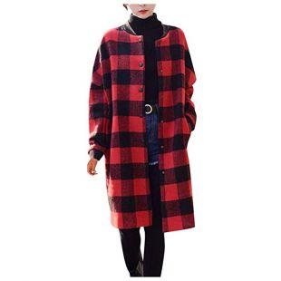 JESPER - red and black checked coat