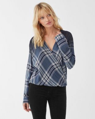 splendid - Hyperion Plaid Top