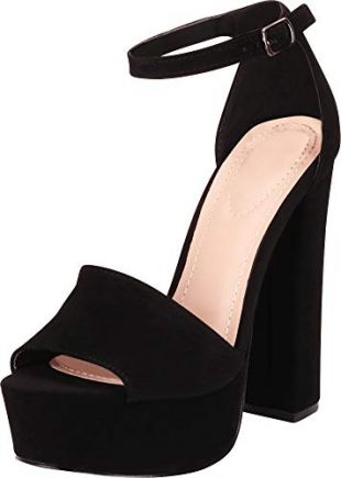 Cambridge Select - Cambridge Select Women's Open Toe Ankle Strap Chunky ...