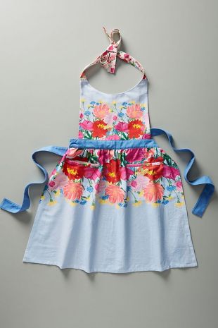 Anthropologie - Blue Floral Apron