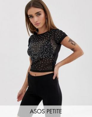 Asos - Black Crystal top