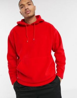 ASOS DESIGN - Red Hood­ie