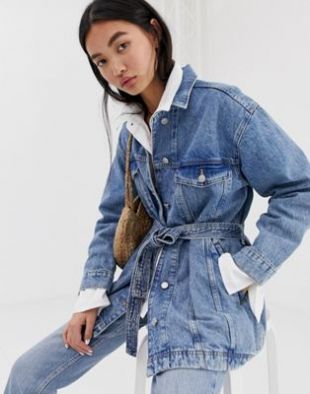 Weekday - Tie Waist Denim Jacket