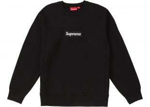 Supreme - Supreme Box Logo Crewneck (FW18) Black