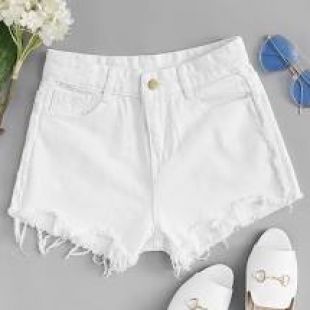 SHORT BLANC