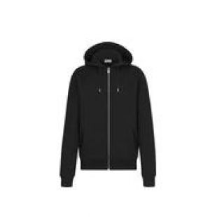 Dior - Sweat à capuche zippé noir - Prêt-à-porter - Mode Homme | DIOR