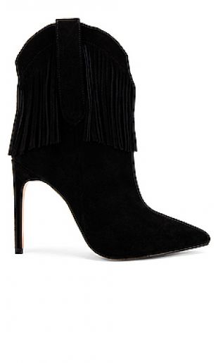raye - Black Suede Fringe Boots