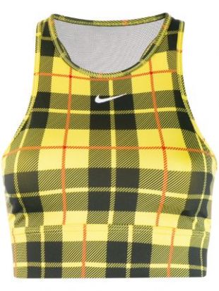 Nike - Check Cropped Tank Top
