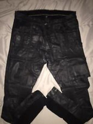 Rick Owens - Drkshdw Black Wax Memphis Jeans