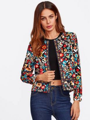 Shein - Multicolor Jacket