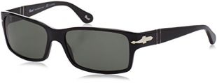 Persol - Persol Unisex Adults’ Po2803s Sunglasses, Black (Black/Green), 58