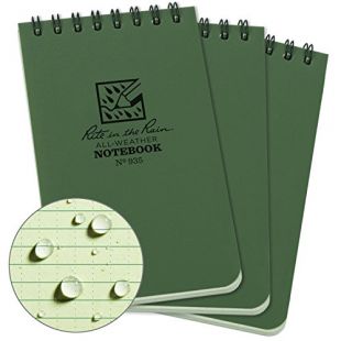 Rite in the Rain - Rite in the Rain Weatherproof Top-Spiral Notebook, 3 ...