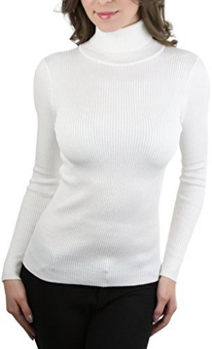 tobeinstyle - White Turtle­neck sweater