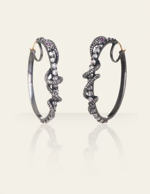 Danielle Queller - Wrap Snake Hoops