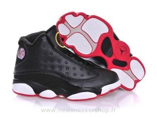 NIKE AIR JORDAN - Air Jordan 13 Enfant Semelles Blanches Noires