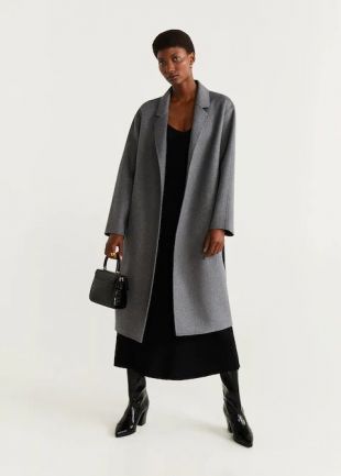 Mango - Wool Coat Grey