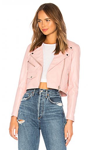 Understated Leather - Leather Jacket Pink