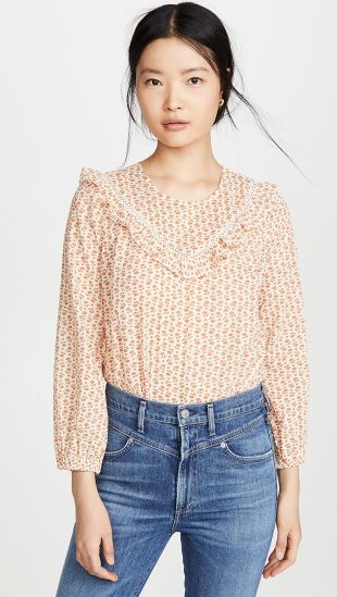 Madewell - Ruffle Yoke Prairie Top
