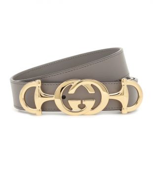 Gucci - Horsebit GG Leather Belt